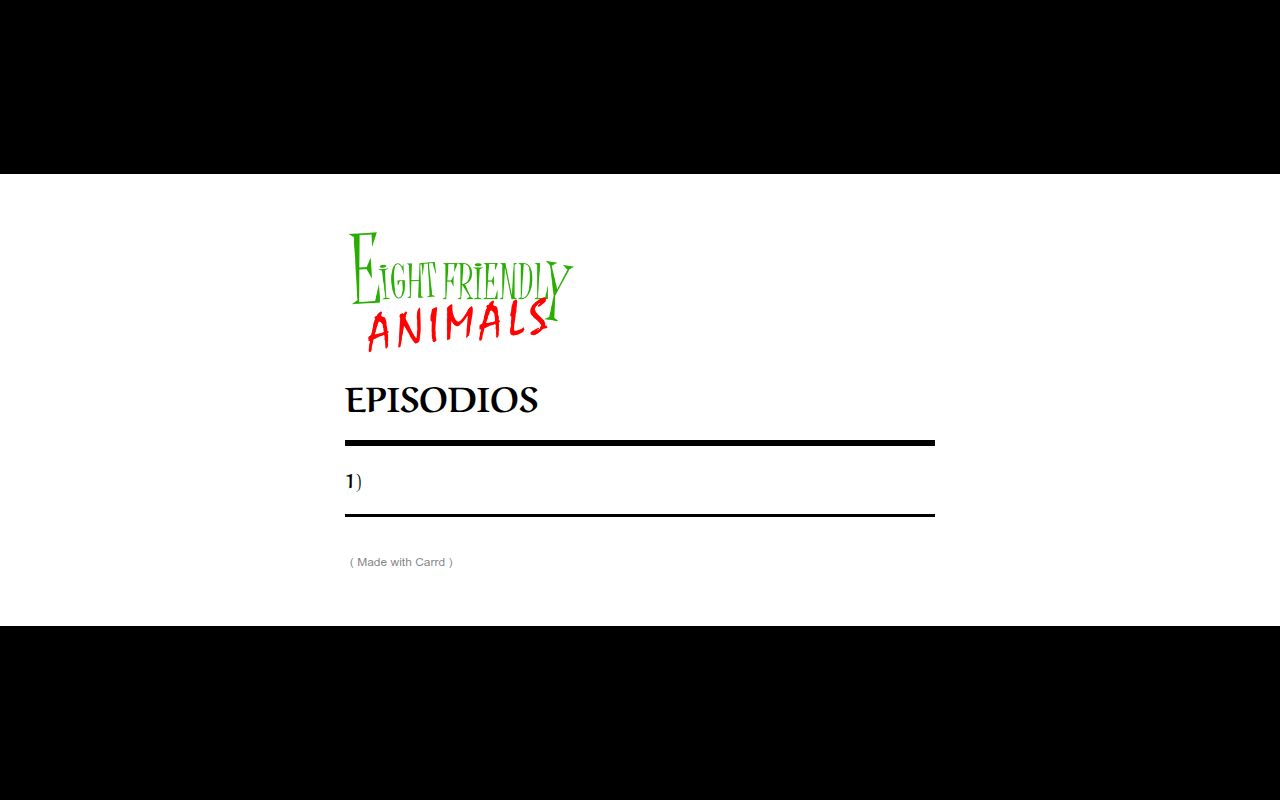 eight friendly animals! episodios